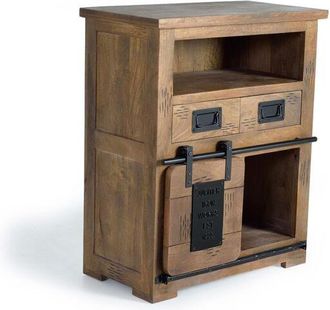 Décoration d'Autrefois Buffet en bois de manguier et métal