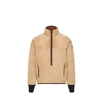Moncler Moncler Polartec Sweatshirt, Men, Beige, Size: 3xl