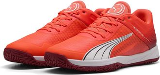 Puma Unisex Accelerate Turbo Hallenturnschuh, Glowing RED White-Dark Crimson Black, 44.5 EU