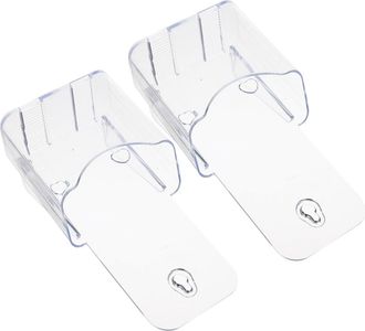 BESTONZON TOGEVAL 2 St&uuml;ck Pack Acryl Prospekthalter Zur Wandmontage Transparenter Dokumentenst&auml;nder A6 Wandhalter f&uuml;r Brosch&uuml;ren Flyer und Men&uuml;karten