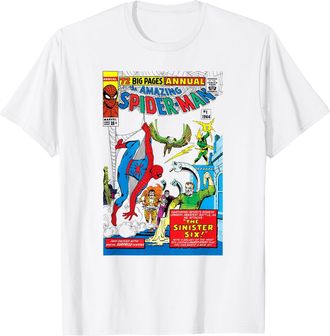 MARVEL The Amazing Spider-Man Retro Comic The Sinister Six T-Shirt