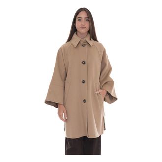 Max Mara Femme, Manteaux, Brun, Taille: 38 FR Rufo Cape