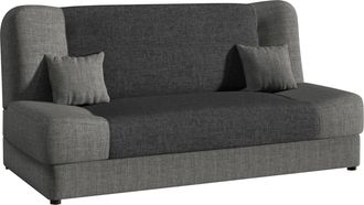 Mirjan24 Schlafsofa Jonas, Sofa mit Bettkasten und Schlaffunktion, Bettsofa, Dauerschläfer-Sofa, Schlafcouch, Materialmix, Couch vom Hersteller, Wohnlandschaft