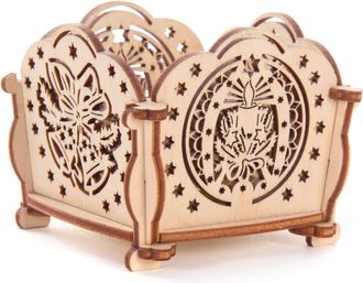 Dregeno Seiffen eG Bastelset Teelichthalter Glocke Kerze