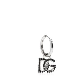 Dolce & Gabbana Einzelner Ohrring mit einem Anh&auml;nger in Form eines Logos - - Accessories - Herren - Grau - ONE SIZE