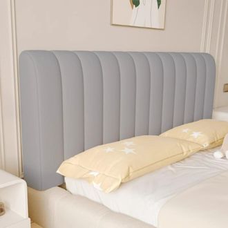 Generic Elastischer Vertikal gesteppter Samt Kopfteilbezug, Haustierfreundlicher & Einfach Anzubringender Schutzbezug, Kratzfester Staubschutz f&uuml;r Schlafzimme