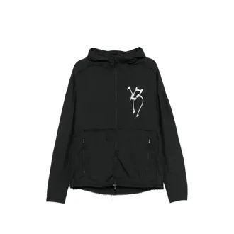 Yohji Yamamoto Graphic-print Hooded Jacket
