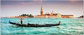 Homemania HM20KNV70x100-172 Damen-Wandbild, Hochformat, Polyester, Holz, 70 x 3 x 100 cm, mehrfarbig