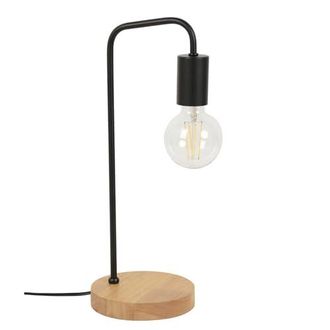 Corep Lampe bois naturel BERKLEY H40cm