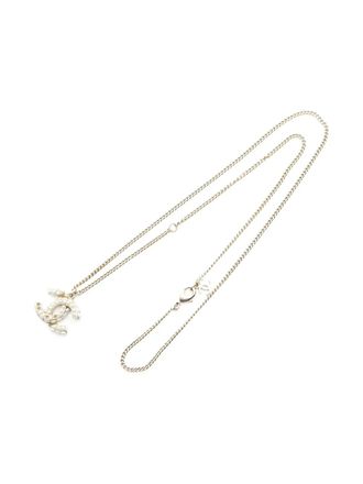 Chanel collier &agrave; perles artificielles (1986-1988) - Or