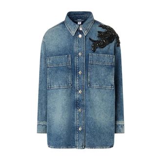 Liu Jo Denim Superior - - Blouses & Shirts - Damen - Blau - S