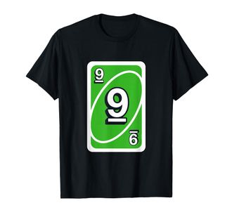 Uno Halloween Green 9 Karte T-Shirt