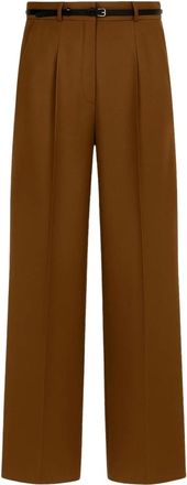 Sportmax Femme, Pantalons, Brun, Taille: 34 FR Kil12 Pantalon large