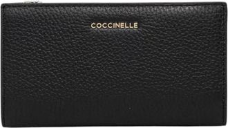 Coccinelle Femme, Accessoires, Noir, Taille: ONE Size Metallic Wallet