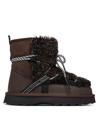 Emu Schneeschuhe Blurred Teddy W13196 Dunkelbraun