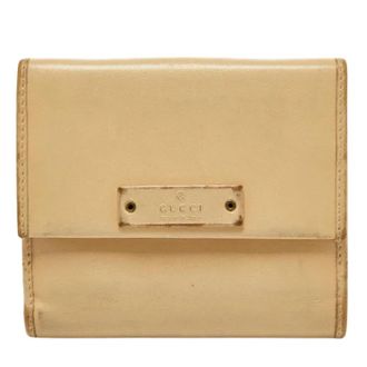 Gucci Pre-owned Leder Portemonnaies - - Pre-owned - Damen - Beige - ONE SIZE