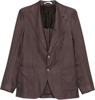 Tagliatore Homme, Costumes, Brun, Taille: M Veste Crois&eacute;e &agrave; Revers Crant&eacute;s