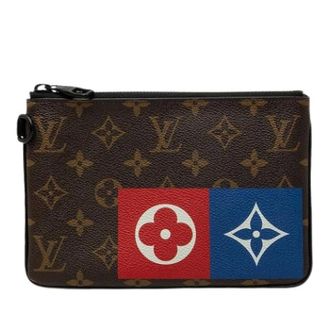Louis Vuitton Pre-owned Logo Story Pouch - Femme - Pre-owned - Brun - Taille: ONE Size