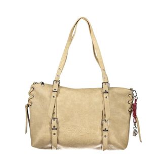 Desigual Umh&auml;ngetasche mit Schnallenakzenten - - Bags - Damen - Beige - ONE SIZE