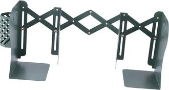 Pretyzoom Verstellbarer Teleskopischer Buchständer aus Metall Faltbares Bücherregal mit Sicherem Halt für Büro Schule Bibliothek und Schreibtisch Modernes Desig