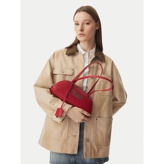 Tommy Jeans Handtasche Tommy Jeans Tjw Bold Shoulder Bag AW0AW18787 Braun