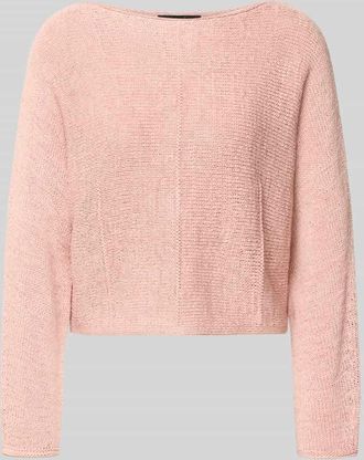 Oui Strickpullover mit U-Boot-Ausschnitt