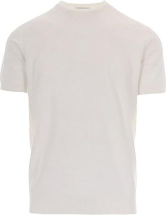 Paolo Pecora Homme, Tops, Blanc, Taille: M T-shirt &agrave; col rond