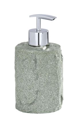 WENKO Wenko 20033100 Seifenspender Rocks - Polyresin, 260 ml, &oslash; 8 x 15.5 cm
