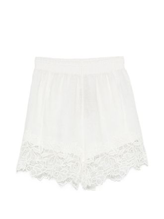Ermanno Scervino Short en lin brod&eacute;