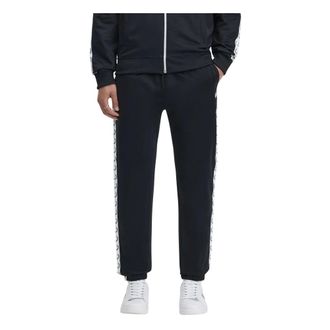 Fred Perry Homme, Sport, Noir, Taille: XL Tapered Training Pantalons