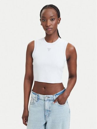 Guess Top W4GZ34 Z3F40 Wei&szlig; Slim Fit