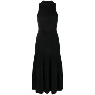 SIMKHAI Schwarzes Tank Plissee Midi-Kleid - - Dresses - Damen - Schwarzk - XL