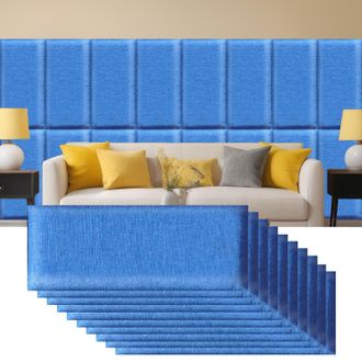 Generic Wandpaneele Abziehen und Aufkleben Selbstklebend 3D Antikollision Wandpaneele Paneele Tapete Kopfteilpaneele für Wohnzimmer Büro Schlafzimmer