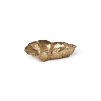 Ferm Living Schale Oyster - Metall - Massiver Messingguss
