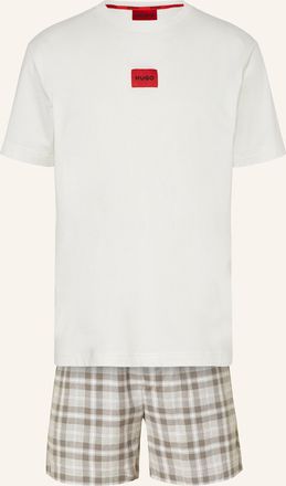 HUGO BOSS Hugo Shorty-Schlafanzug Check grau