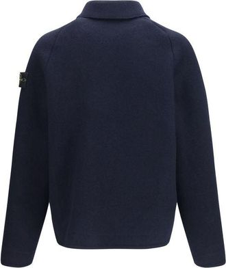 Stone Island Virgin Wool Jacket - Navy