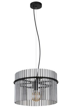 Globo Lighting H&auml;ngeleuchte Gorley, Grau, Schwarz, Metall, Kunststoff, Glas, 150 cm, Lampen & Leuchten, Innenbeleuchtung, H&auml;ngelampen, Pendelleuchten