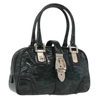 Gucci Pre-owned Vintage Handtasche aus Lackleder - - Pre-owned - Damen - Gr&uuml;n - ONE SIZE