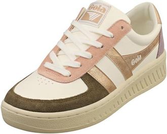 Gola Mixte Grandslam Quadrant Baskets, Off White/Khaki/Rose Gold/Lily, 38 EU