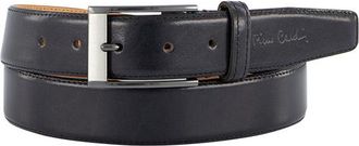 Pierre Cardin Herren Gürtel schwarz Glattleder