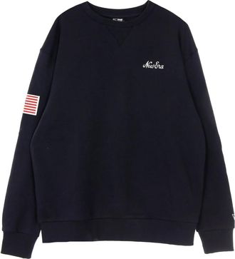 New Era Leichter Crewneck Sweatshirt Navy - - Sweatshirts & Hoodies - Herren - Blau - L