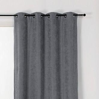 HOME MAISON Homemaison - Rideau Alaska isolant et 100 % occultant Gris anthracite 140x260 cm