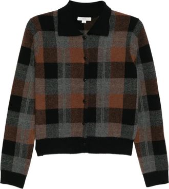 Vince cardigan à carreaux - Marron