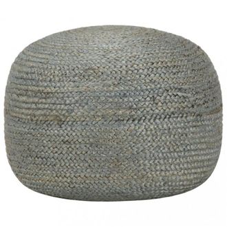 vidaXL Vidaxl - Handgefertigter Sitzpuff Olivgr&uuml;n 45 x 30 cm Jute