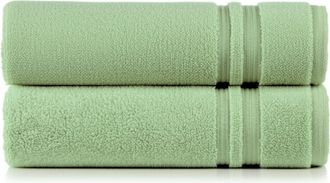 Egeria Manhattan Gold Duschtuch, 70x140 cm,Weiches, hoch absorbierendes, schnell trocknendes duscht&uuml;cher gro&szlig; f&uuml;r den t&auml;glichen Gebrauch, 2 Pack, Fenchel