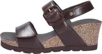 Panama Jack Femme, Chaussures, Brun, Taille: 38 EU Valle Wedge Sandal