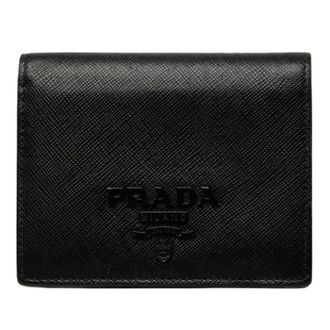 Prada Portefeuille Saffiano Pre-owned - Femme - Pre-owned - Noir - Taille: ONE Size
