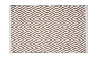 WENKO Altai, Nachhaltige Badematte, Badteppich, Polyester, Beige, 50 x 0 x 80 cm, 25267100