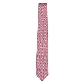 Ferragamo Gancini Seiden-Twill-Krawatte - - Accessories - Herren - Rosa - ONE SIZE