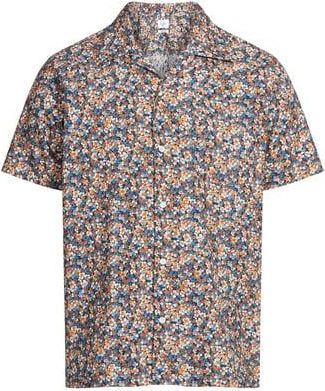 Au Printemps Paris Chemise &agrave; motif en coton